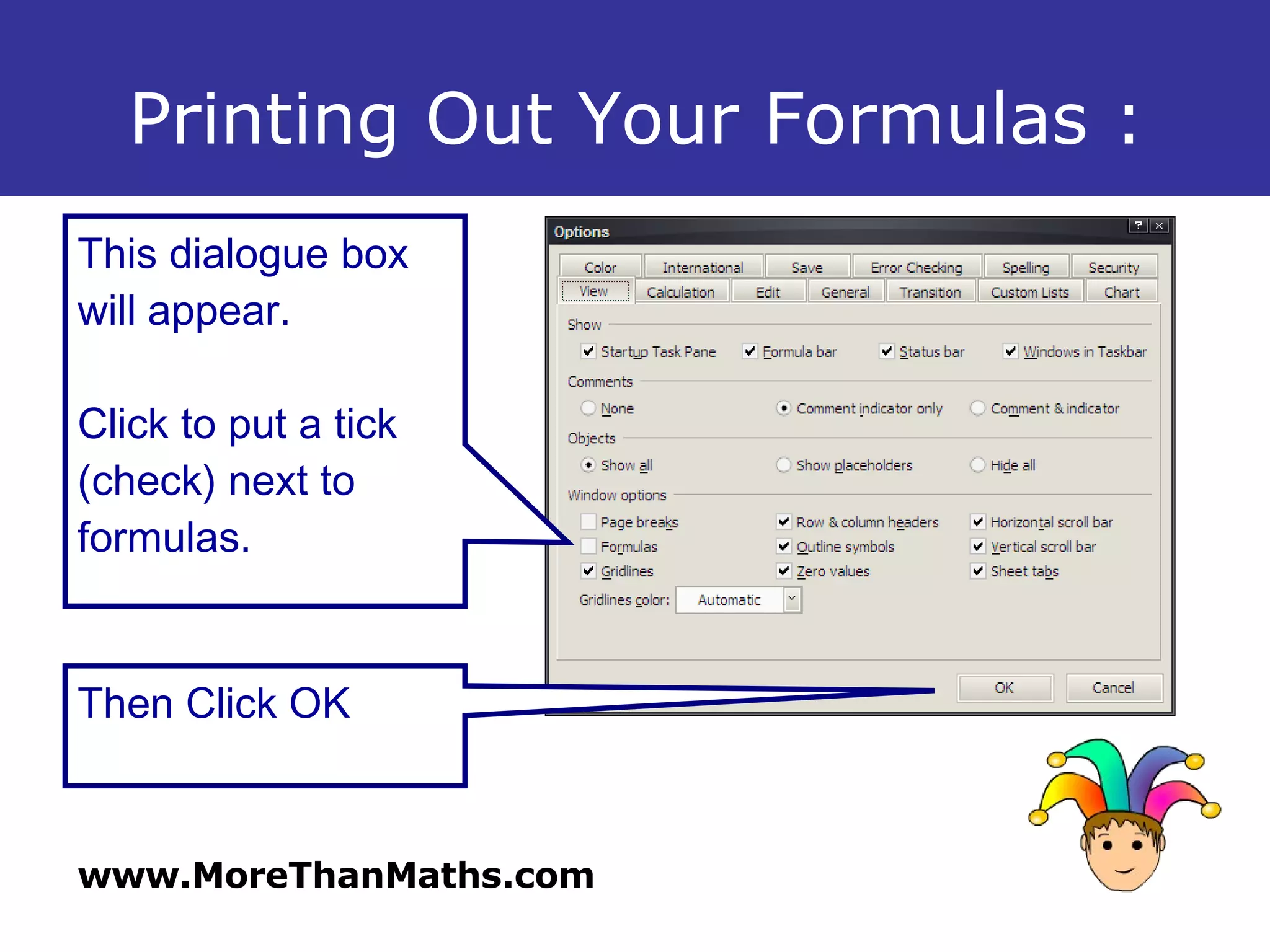 Spreadsheets Page Setup And Printing | PPT
