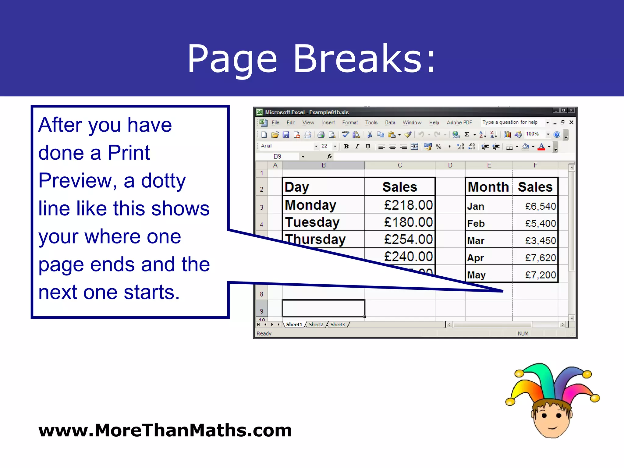 Spreadsheets Page Setup And Printing | PPT