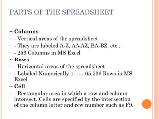 Spreadsheets[1] | PPT