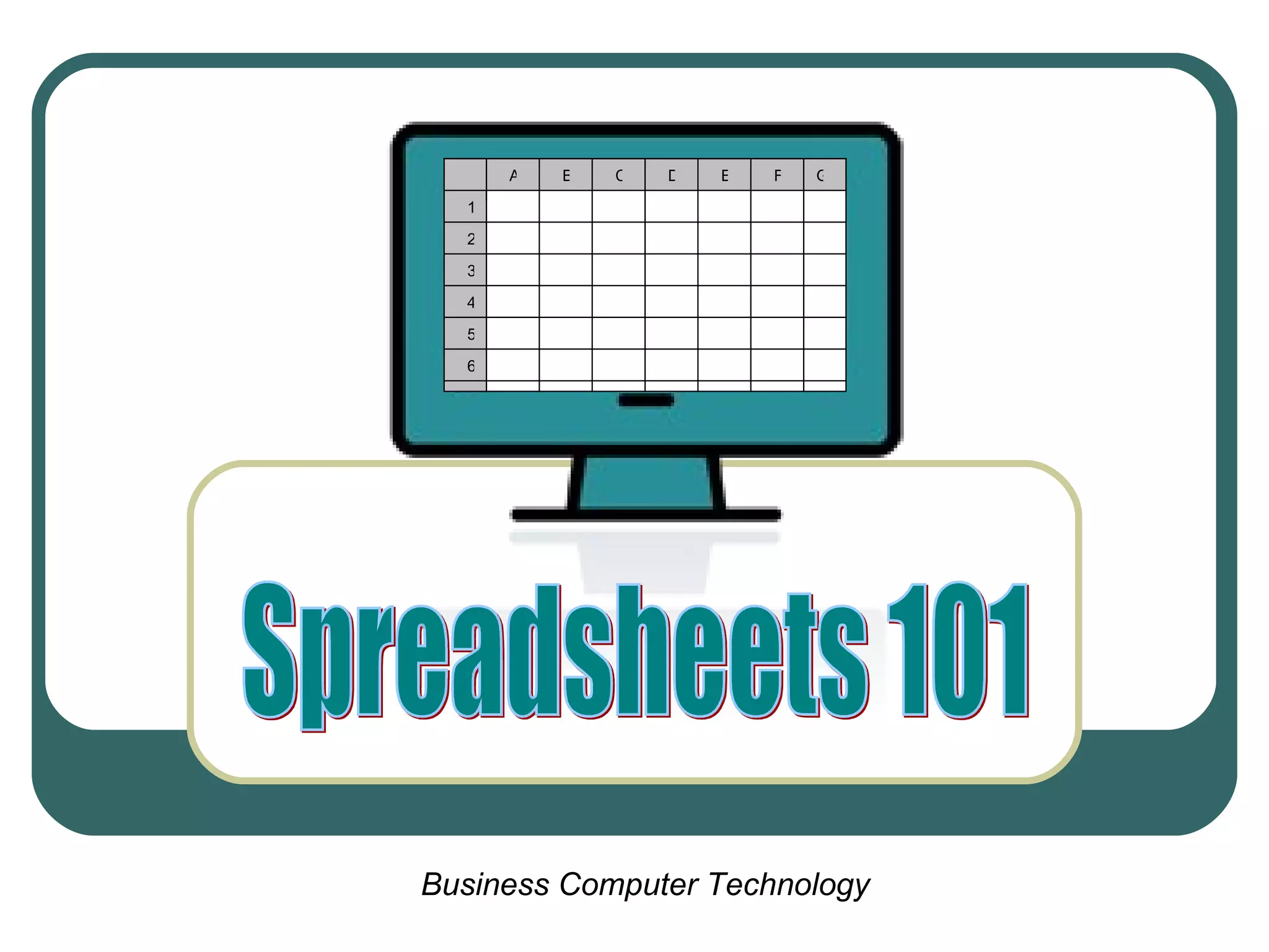 Spreadsheets 101 | PPT