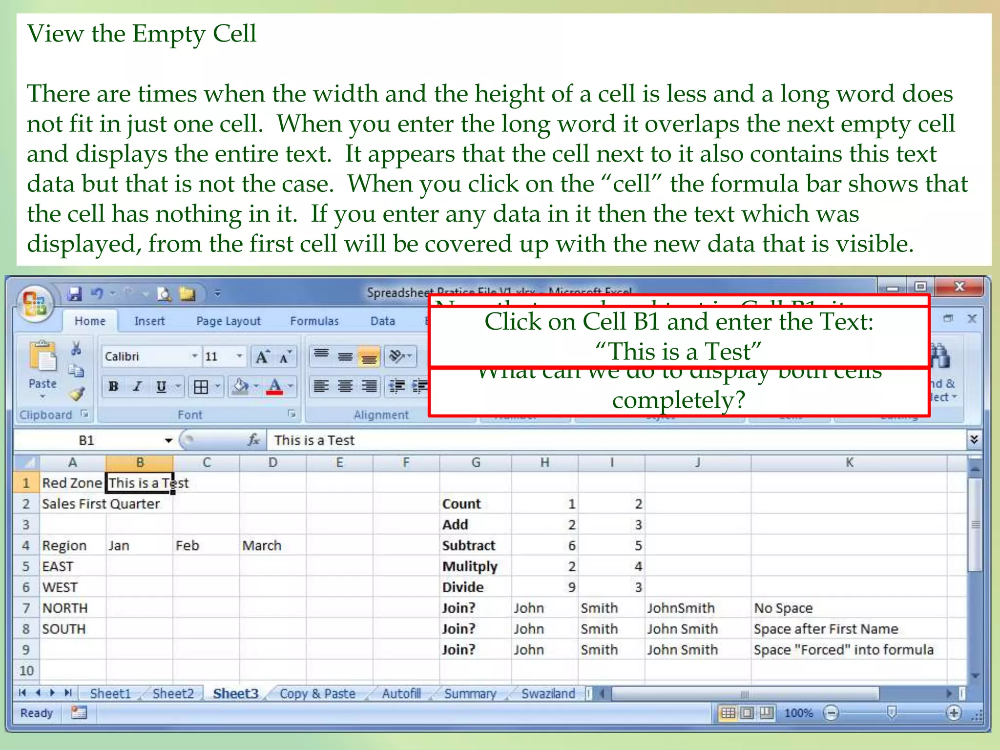 Spreadsheets 101 | PPTX