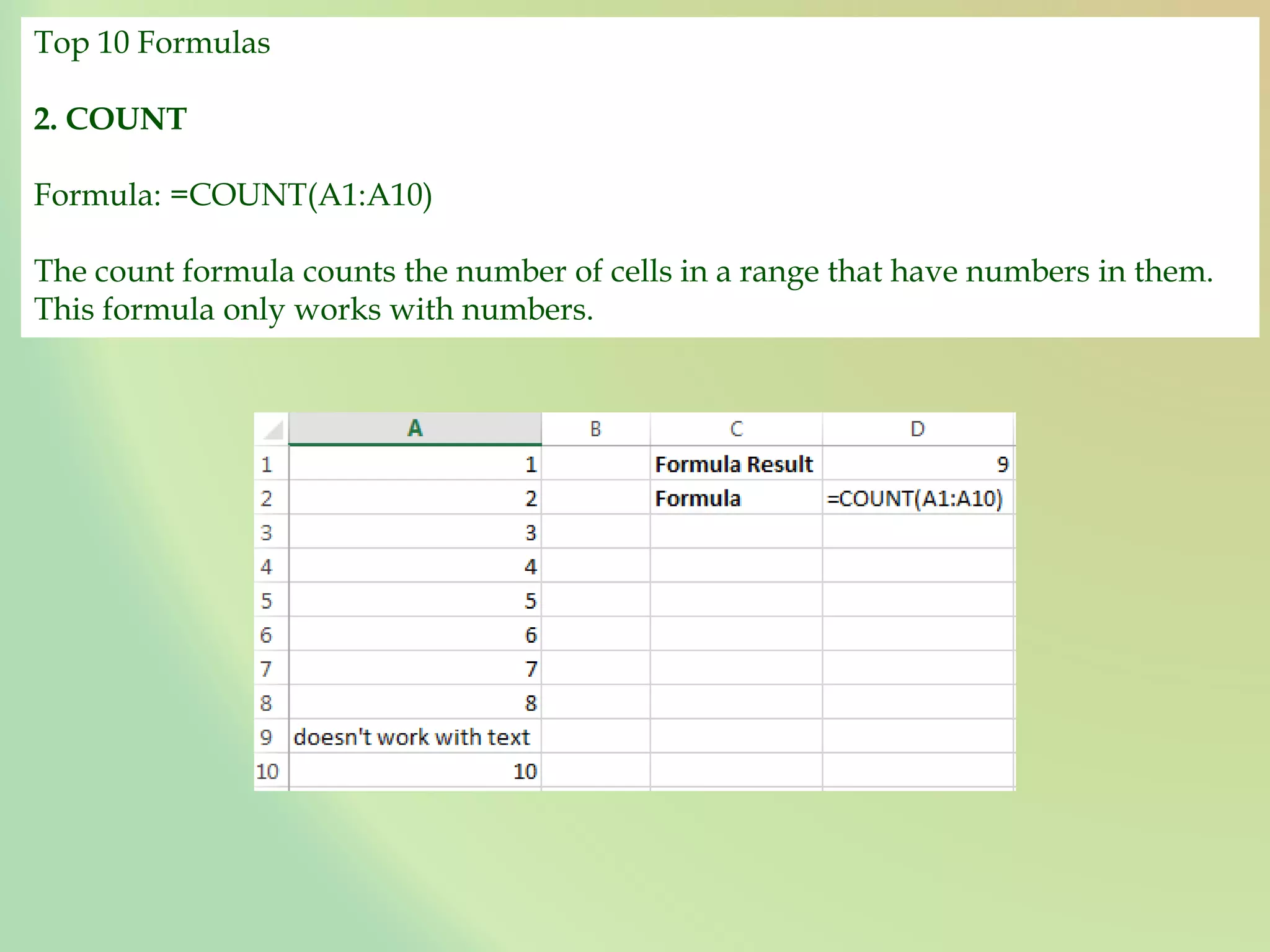 Spreadsheets 101 | PPTX