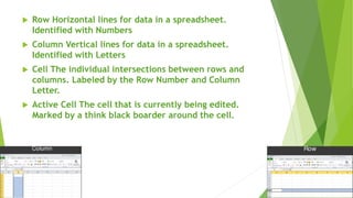 Spreadsheets and databases | PPTX