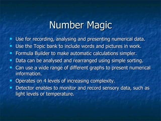 Spreadsheets Introduction using RM Number Magic | PPT | Computer Software and Applications ...