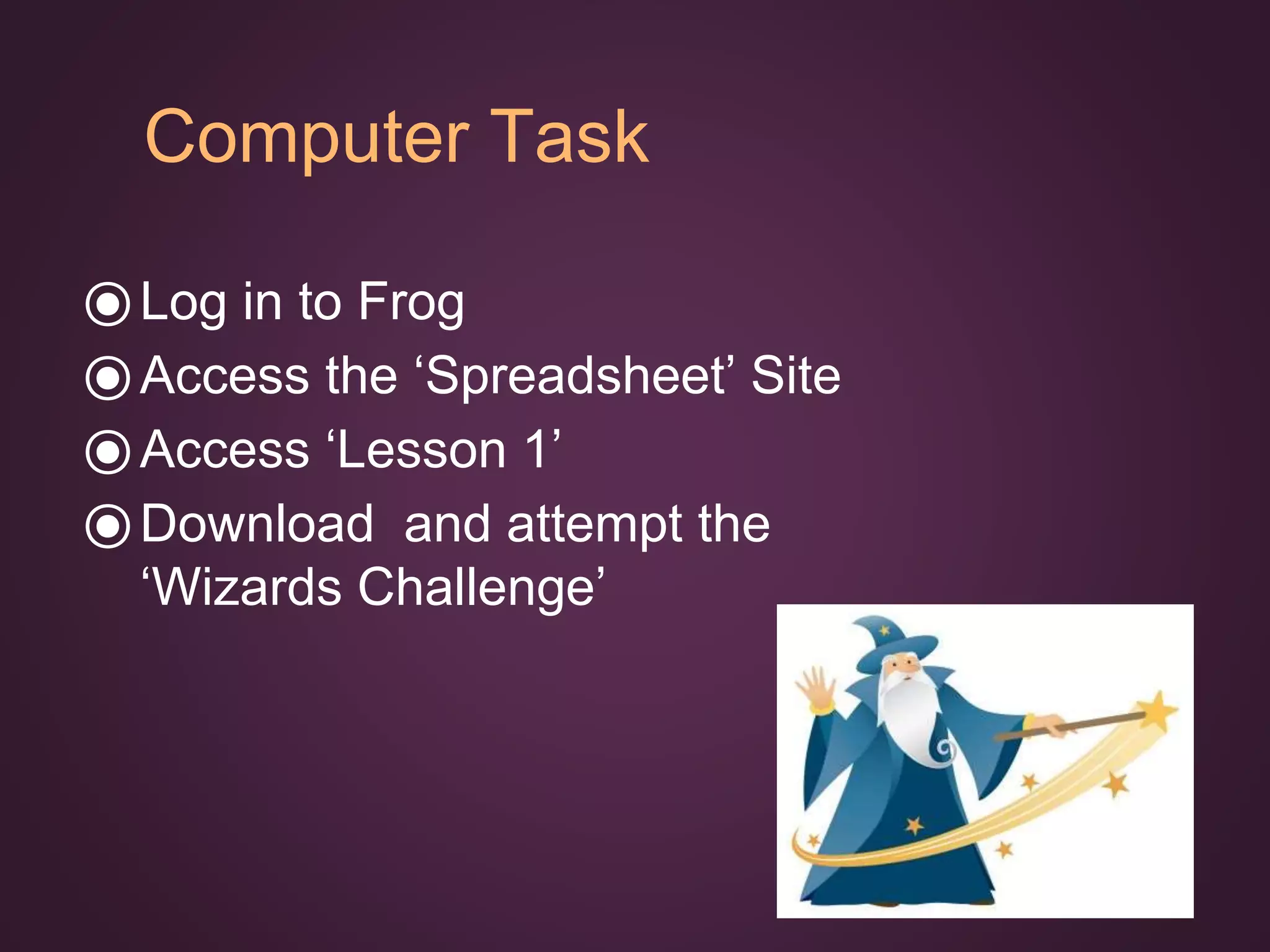 Introduction to Spreadsheets | PPTX