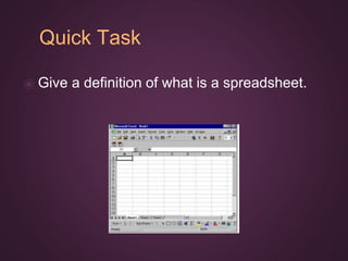 Introduction to Spreadsheets | PPTX