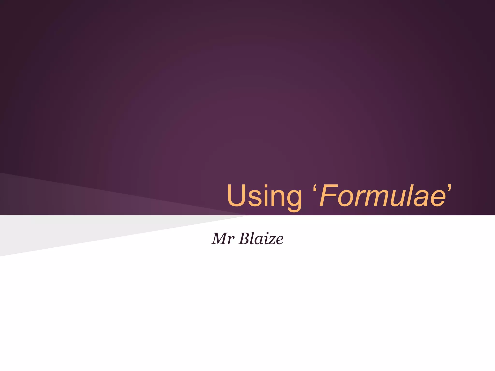 Spreadsheets lesson 2 | PPT