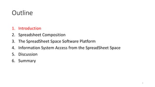 SpreadSheetSpace Seminar at ICSI | PPTX