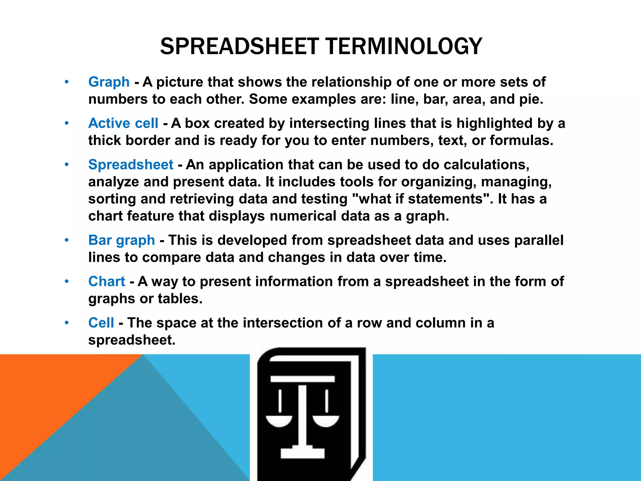 Spreadsheet terminology | PPTX