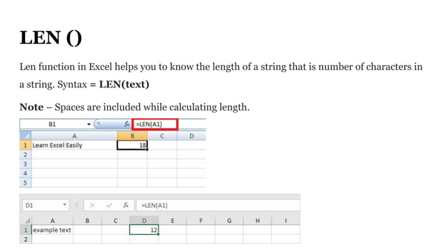 Spreadsheet text functions | PDF