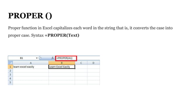 Spreadsheet text functions | PDF