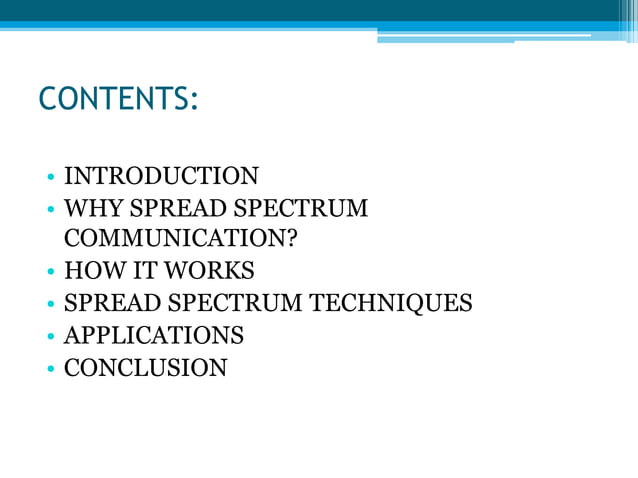 Spread spectrum | PPTX | Computer Networking | Computing