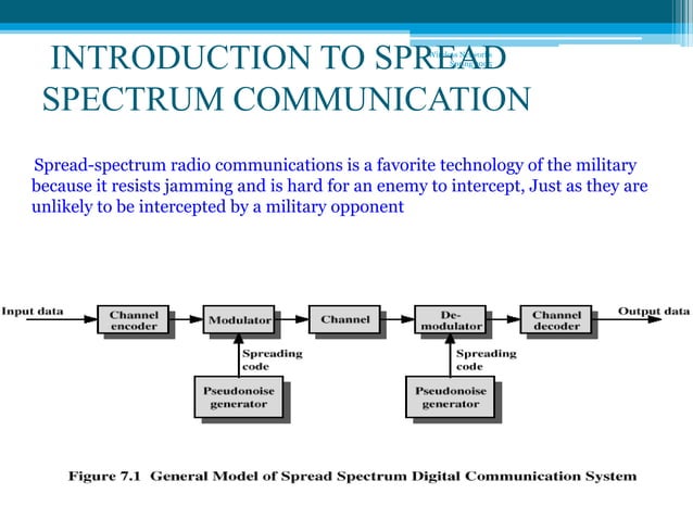 Spread spectrum | PPTX | Computer Networking | Computing