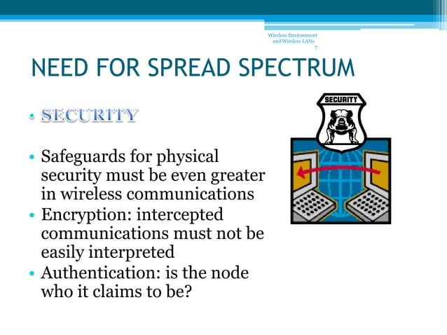 Spread spectrum | PPTX | Computer Networking | Computing
