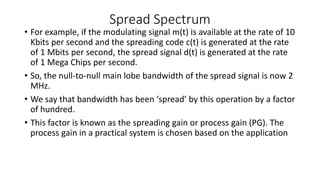Spread spectrum | PPTX