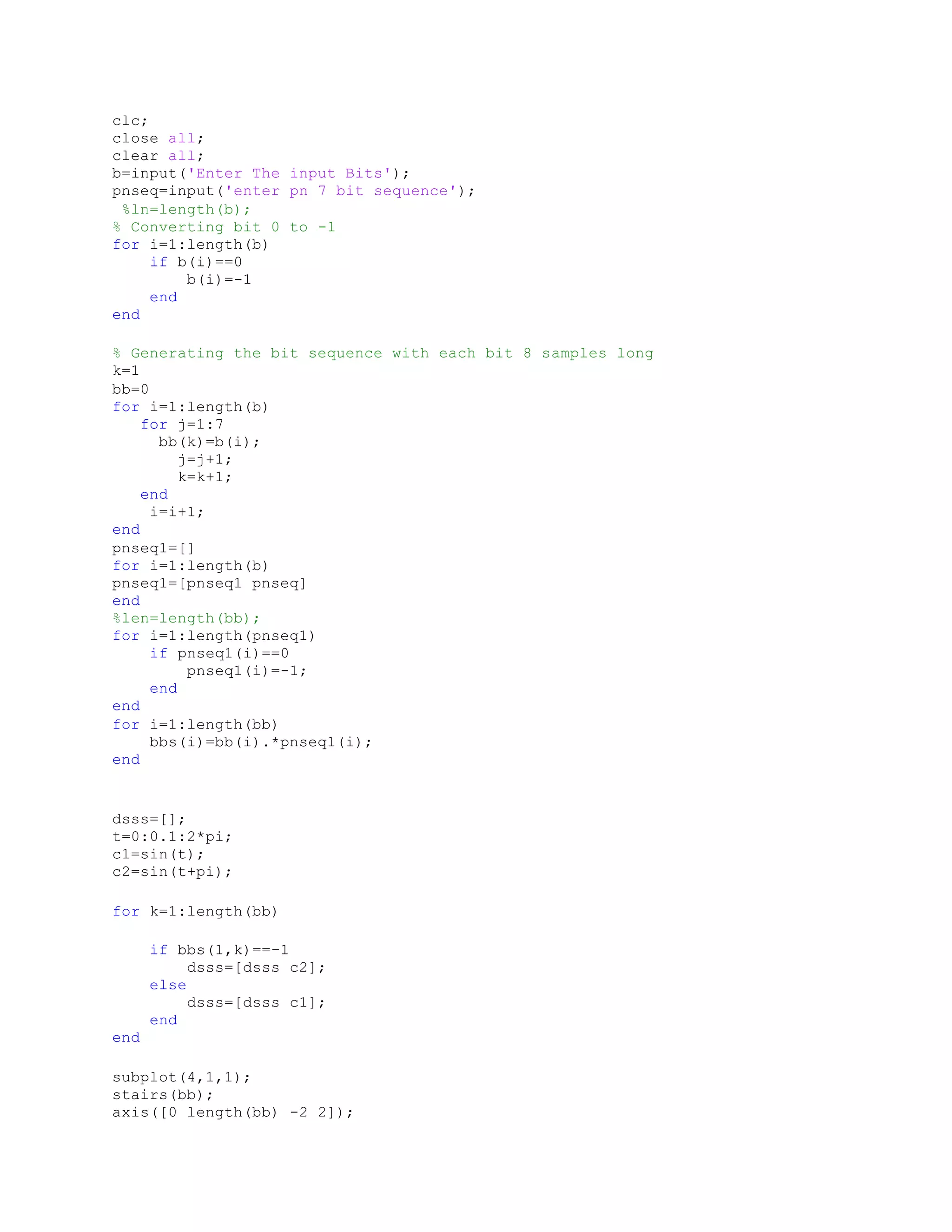Spreadspectrum Matlab Code Pdf