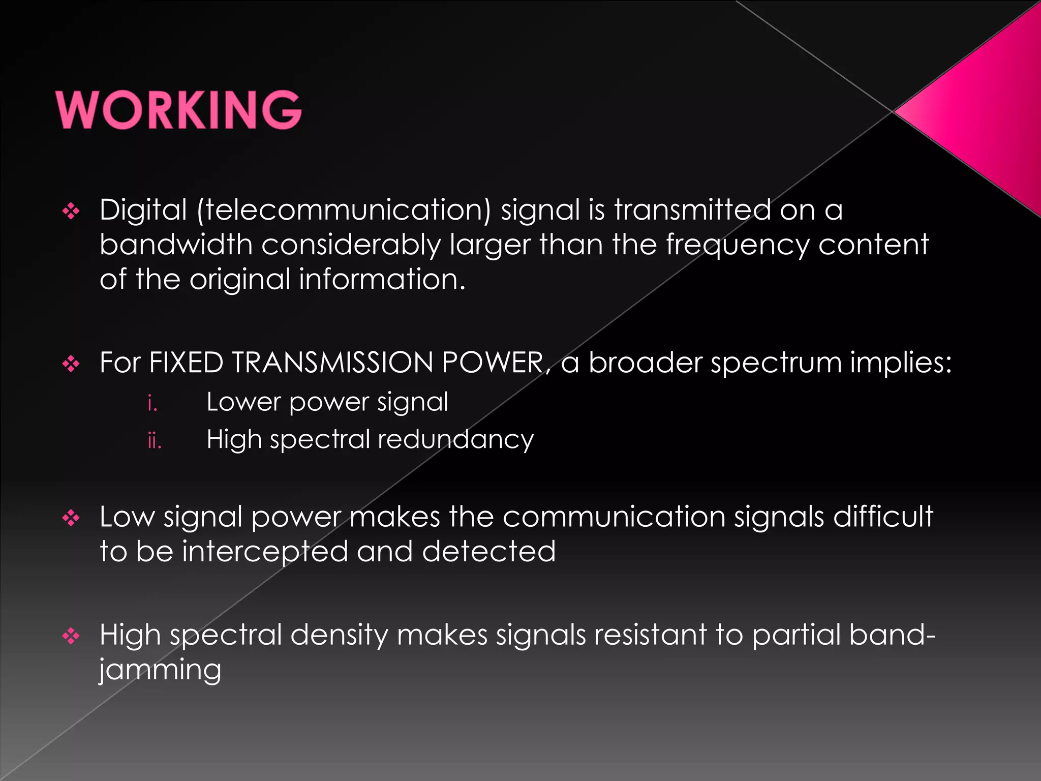 Spread Spectrum Communication Schemes Ppt
