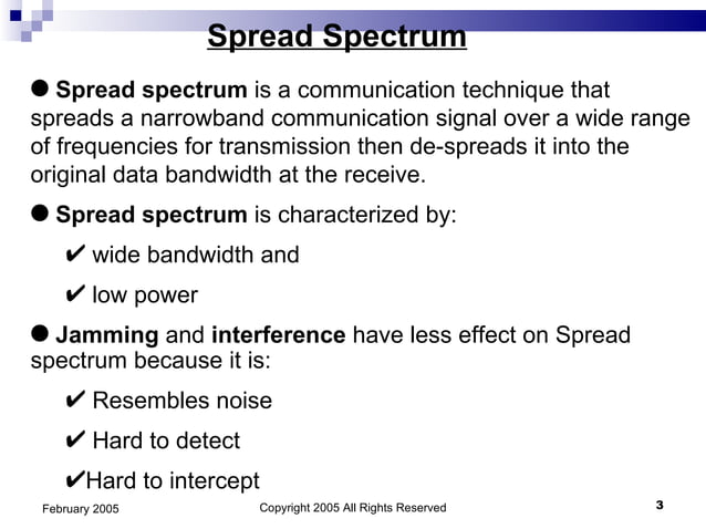 Spread Spectrum Modulation Ppt