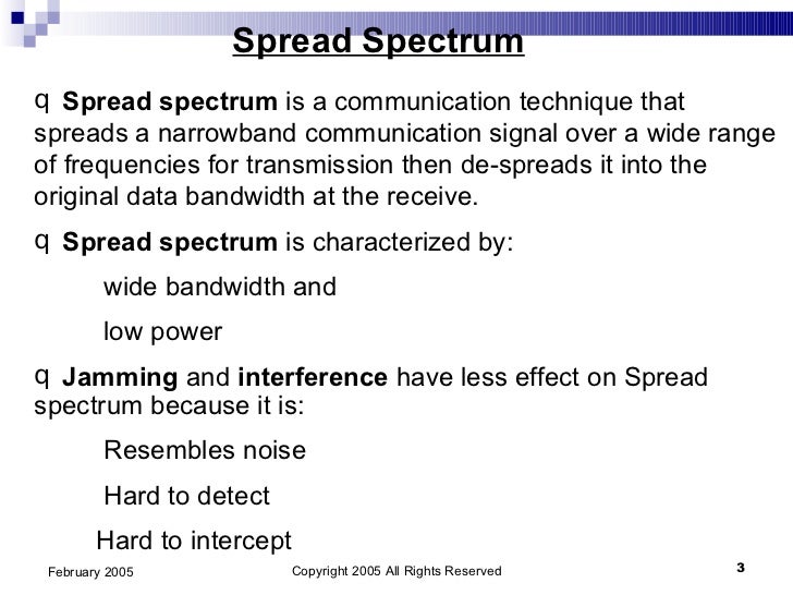 Spread Spectrum Modulation