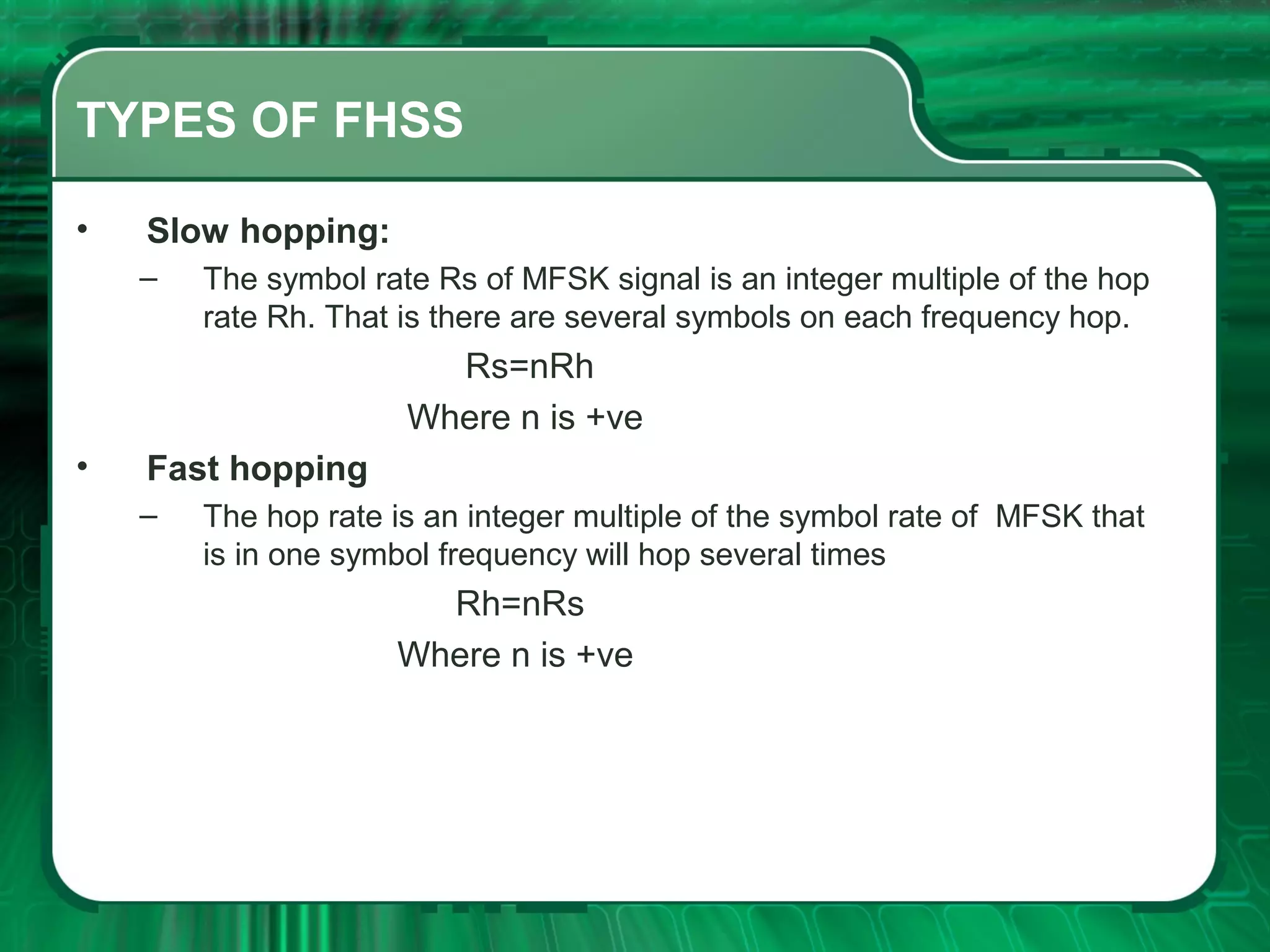 Spread Spectrum Techniques Ppt