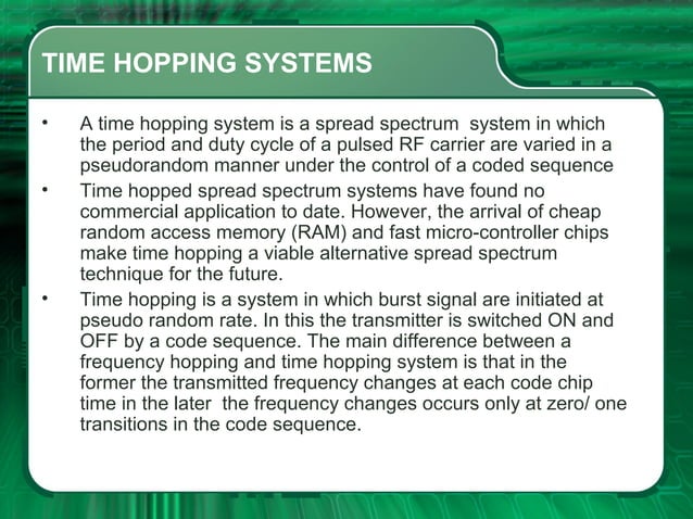 Spread spectrum techniques | PPT