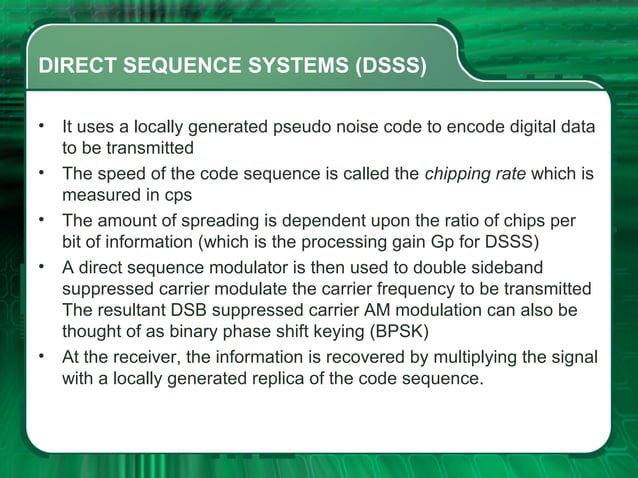Spread spectrum techniques | PPT