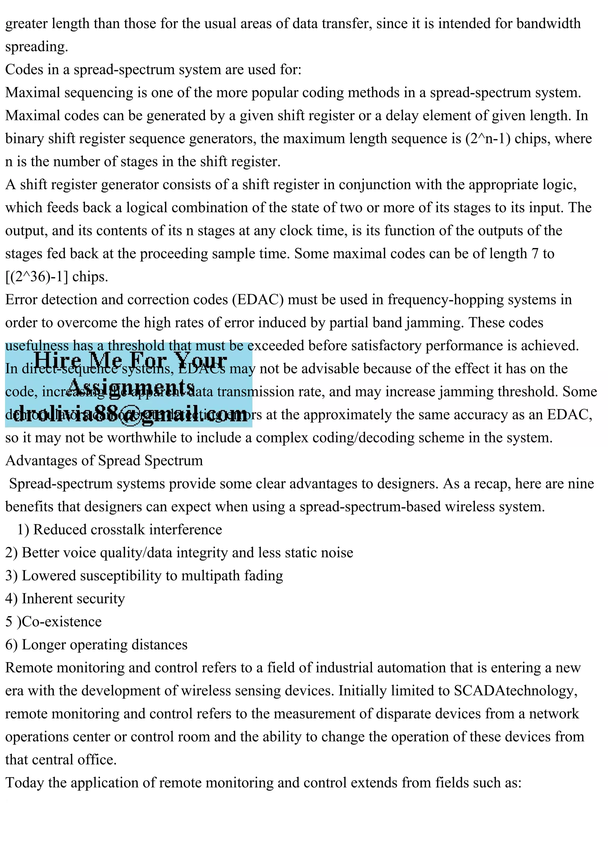 Spread Spectrum TechniquesDescribe in detail a simple data communi.pdf