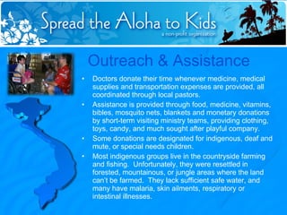 Spread the aloha to kids charity | PPT