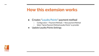Spree Commerce Loyalty Points | PPT