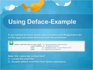 Spree framework overview | PDF | Programming Languages | Computing