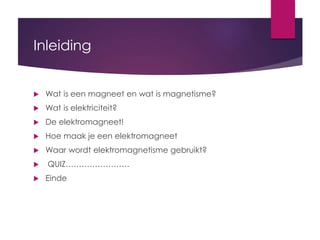 Spreekbeurt elektromagnetisme | PPTX