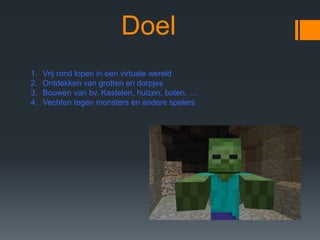 Spreekbeurt Minecraft | PPTX