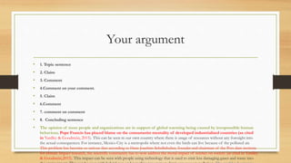Spre environment argumentative essay | PPT