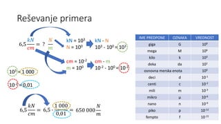 Spreminjanje merskih enot | PPTX
