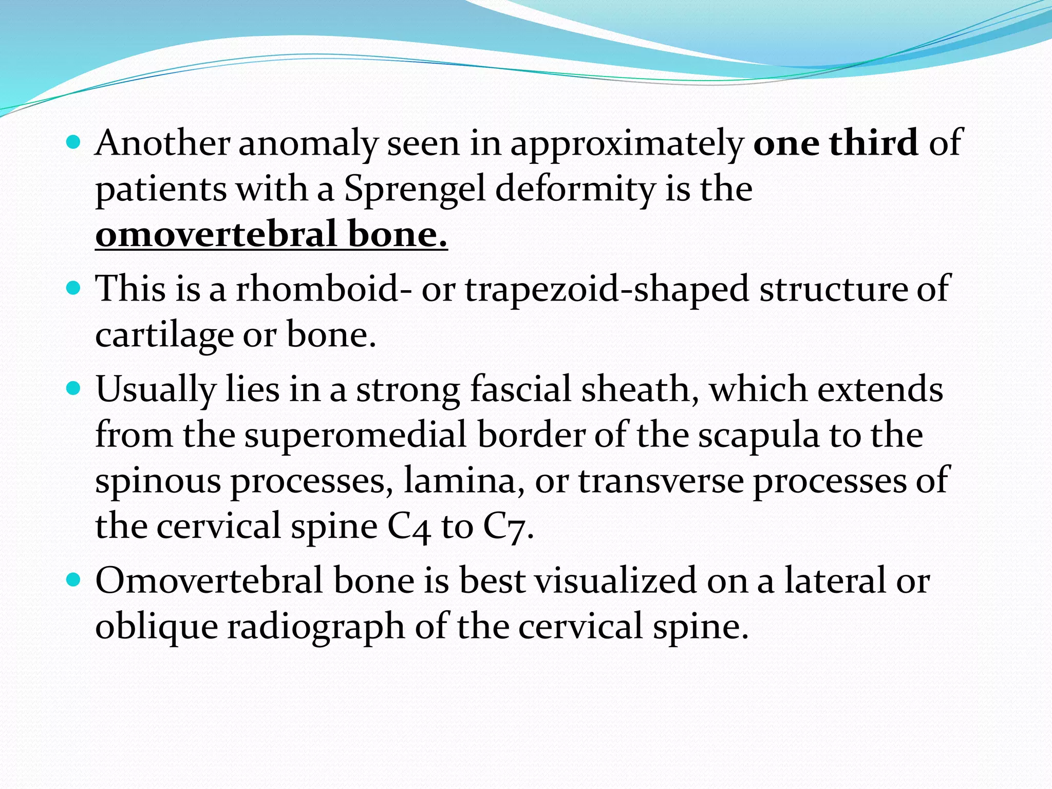Sprengel deformity | PPTX