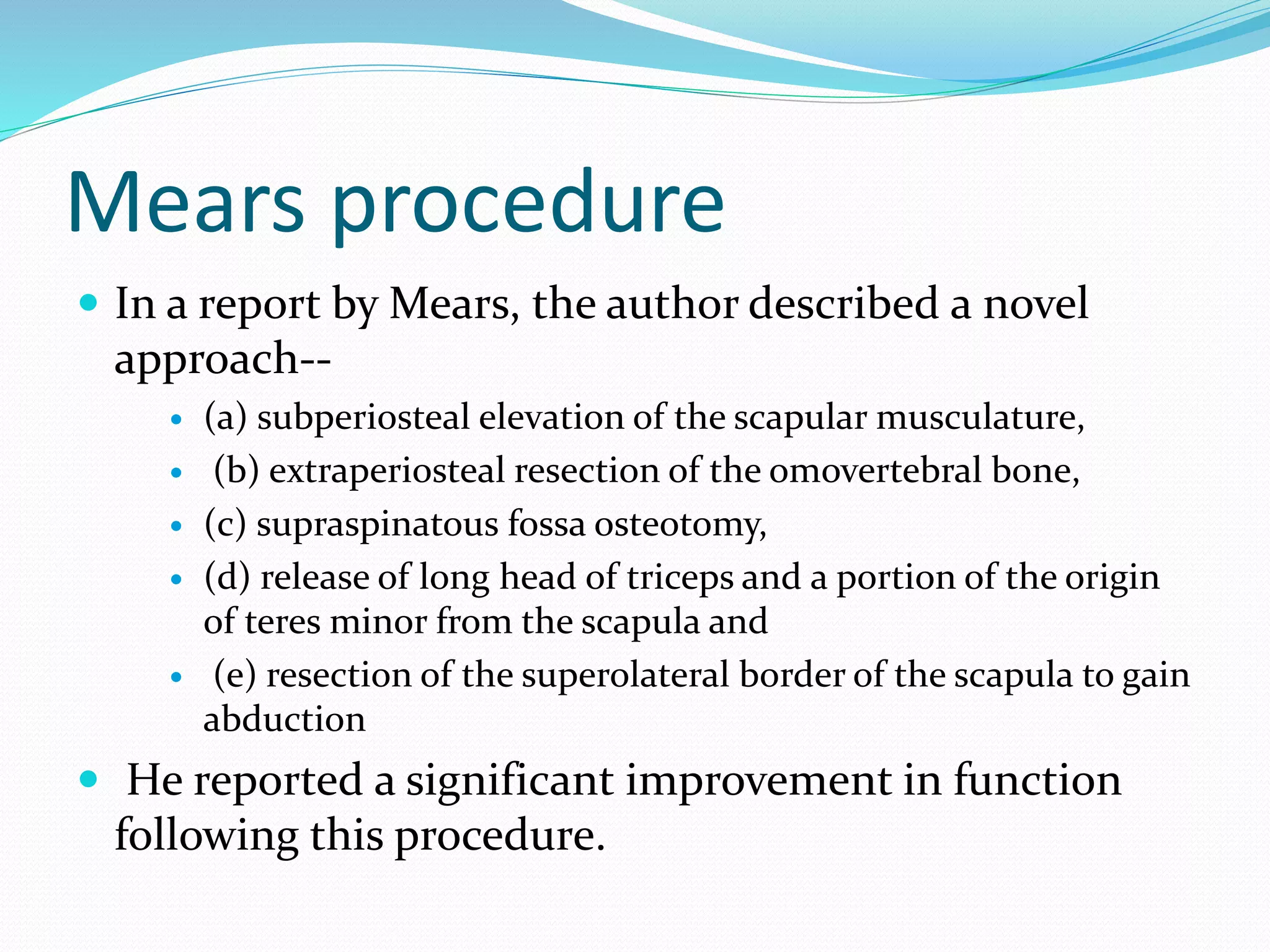 Sprengel deformity | PPTX | Pregnancy | Reproductive Health