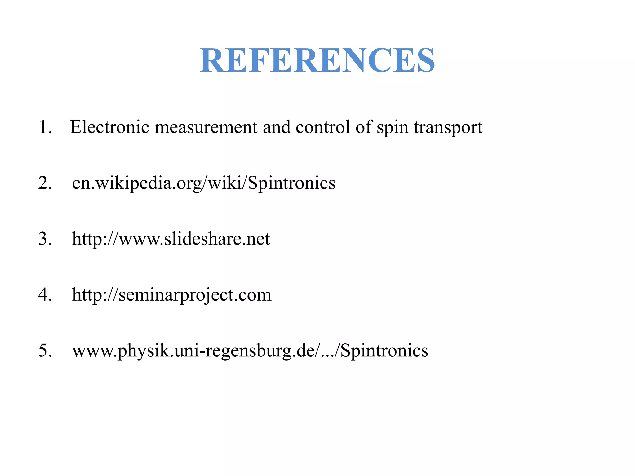spintronics ppt | PPTX