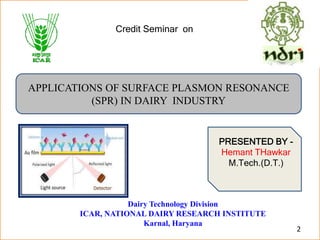 surface plasmon resonance | PPTX