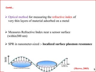 surface plasmon resonance | PPTX | Chemistry | Science