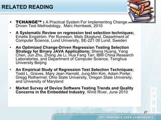 Continuous Change-Driven Build Verification | PPT