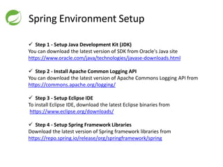 Spring framework | PPTX