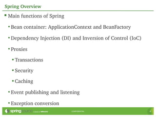 Under the Hood: Using Spring in Grails | PPT