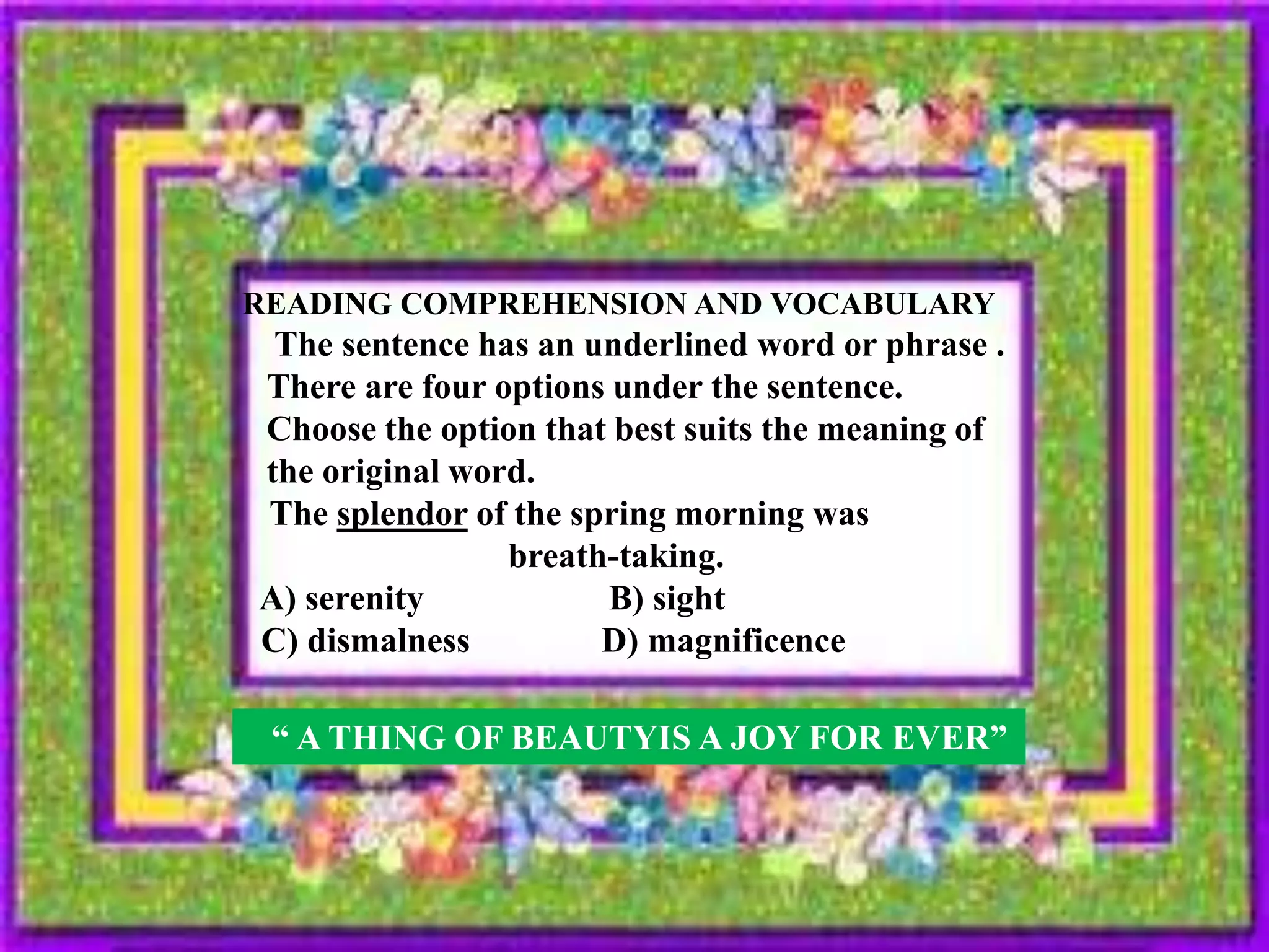 TOEFL VOCABULARY | PPTX