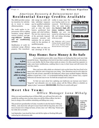 Wilson Pipeline: Spring 2010 Newsletter | PDF | Bath and Shower ...