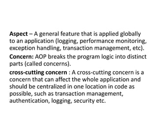 Spring AOP | PPTX