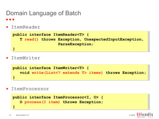 Spring Batch 2.0 | PPT