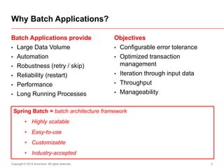 Spring Batch in Code - simple DB to DB batch applicaiton | PDF
