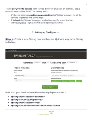 Externalized Distributed Configuration Management with Spring Cloud Config-Server | PDF