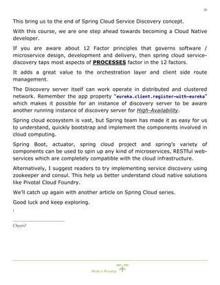 Spring cloud Service-Discovery | PDF