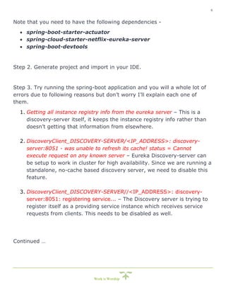 Spring cloud Service-Discovery | PDF